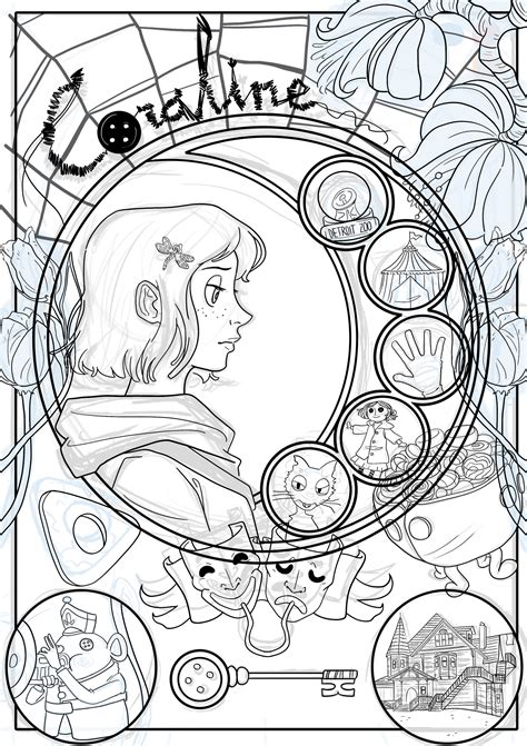 Coraline Movie Coloring Pages