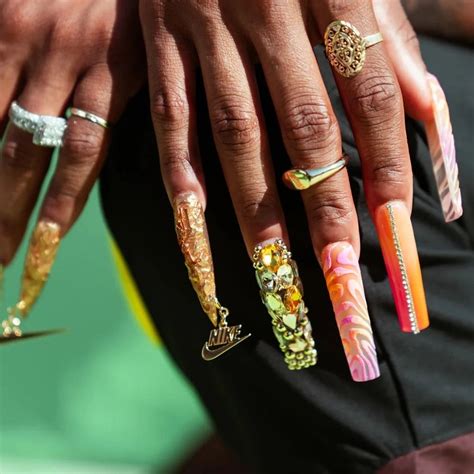 Feel The Thrill Of Victory With Shacarri Richardson Nails Tortoise