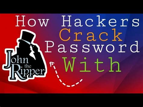 How Hackers Crack Password John The Ripper Cyberwarriorsap