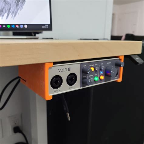 Volt 1 2 4 Audio Interface Under Desk Mount With Screws And Drill