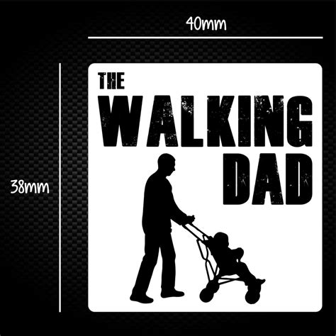 The Walking Dad Sticker Pack Novelty Stickers Slightly Disturbed