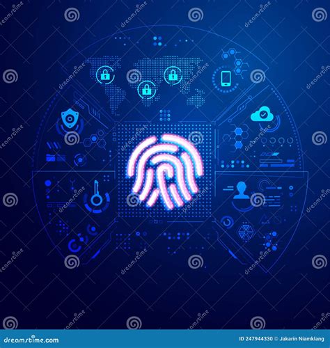 Cyberscan Stock Vector Illustration Of Password Privacy 247944330