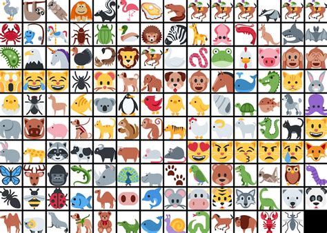 Animal Emojis Bundle Official Emojis Svg Png Pdf  Emoji Cut