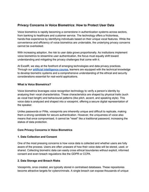 How To Build A Voice Biometric Systempdf