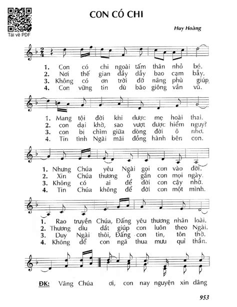 Sheet Con Có Chi Pdf Lời And Hợp âm Nốt Nhạc