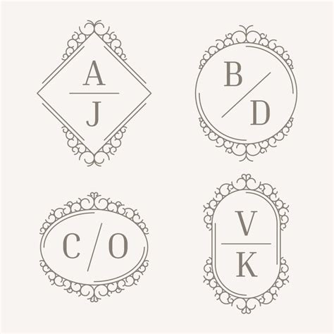 Abc Monogram Vectors And Illustrations For Free Download