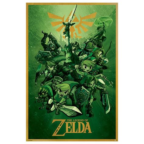The Legend Of Zelda Green Poster 61x915cm Ovrhypd