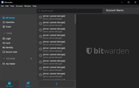 Decrypt Error When Using Multiple Accounts · Issue 4986 · Bitwardenclients · Github