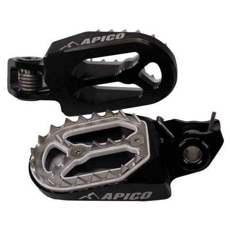 Apico Pro Bite Foot Pegs For Stark Varg 2023 2025 Black Ghostbikes
