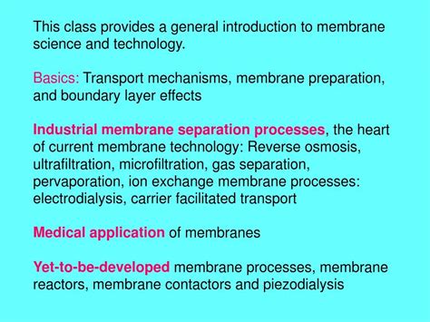 Overview Of Membrane Science And Technologyword文档在线阅读与下载无忧文档
