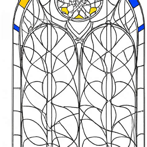 Vitrais Góticos Desenhos Para Imprimir E Colorir Que Encantam