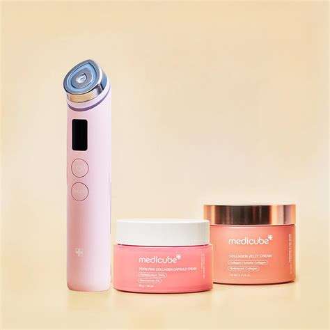 Set Medicube Age R Booster Pro Pink Pdrn Pink Capsule Cream Medicube Jelly Yvescosmetic