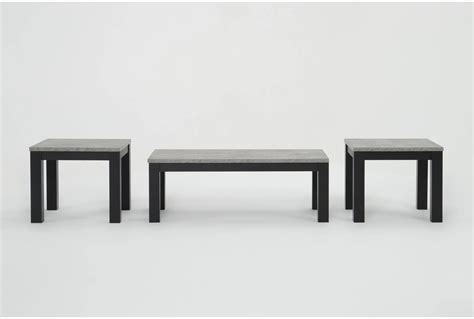Tommas 3 Piece 47 Rectangle Coffee Table Set Living Spaces
