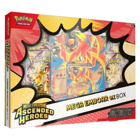 Pokémon Tcg Mega Evolutionascended Heroes Ex Box Emboar Poké Store