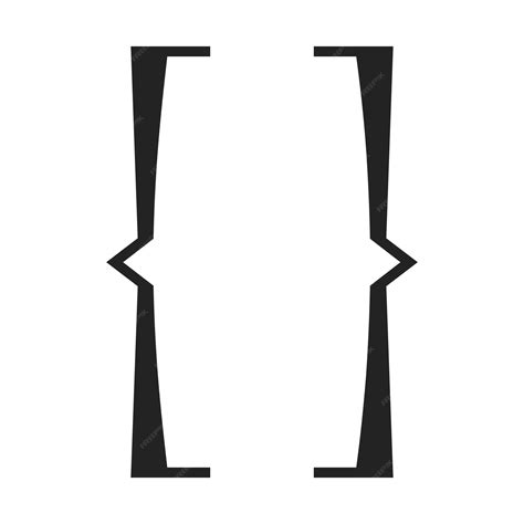 Premium Vector Text Brackets Bracket Icon
