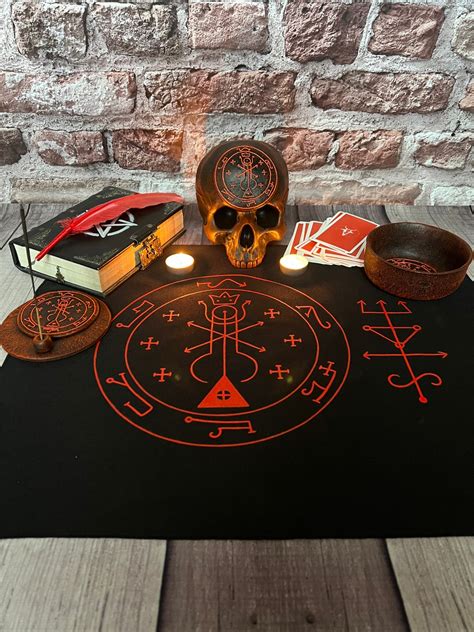 Belphegor Tablecloth Seal Key Chaos Magic Demonic Altar Witchcraft Supplies Sorcery - Etsy
