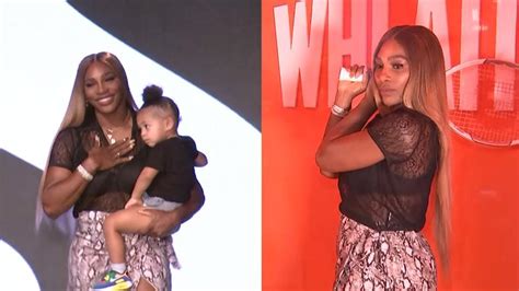 Watch Serena Williams Hits Fashion Week Brings Daughter Onto Runway