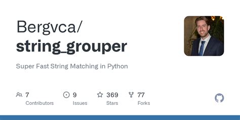 Github Bergvcastringgrouper Super Fast String Matching In Python