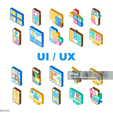 Ui Ux Web Interface App Icons Set Vector Stock Illustration Download Image Now Business