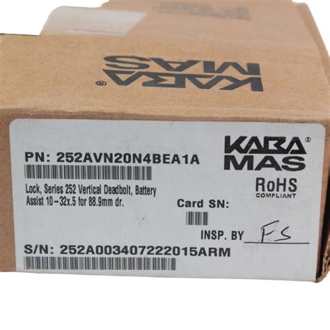 Kaba Mas Auditcon 252 Kit 252avn20n4bea1a