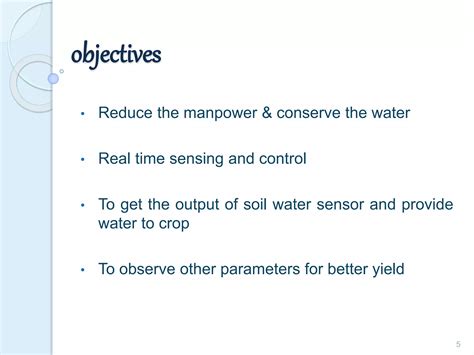 advanced irrigation system using arduino pptx