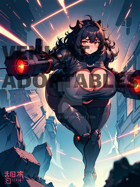 Closed Future Busty Thicc Chubby Gun Girl By Venicat On Deviantart