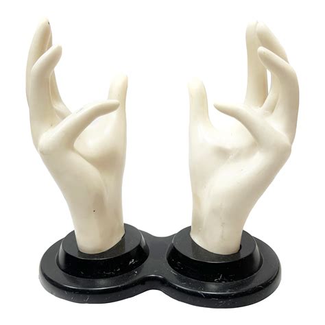 1990s E And B Tware Black And White Mannequin Hands Display Chairish
