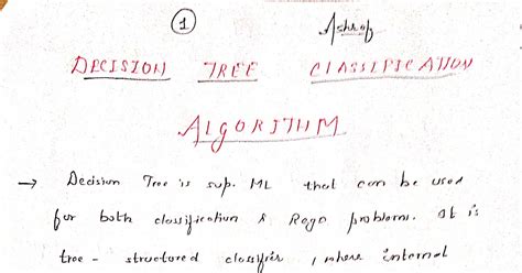 Machine Learning Decision Tree Classifier