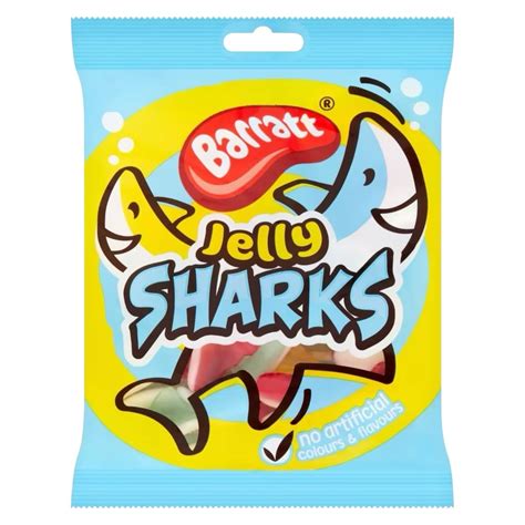 Barratt Jelly Sharks Fruit Flavoured Gummy Sweets 100g