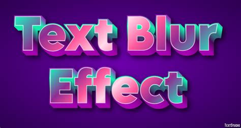 Text Blur Effect Text Effect And Logo Design Font