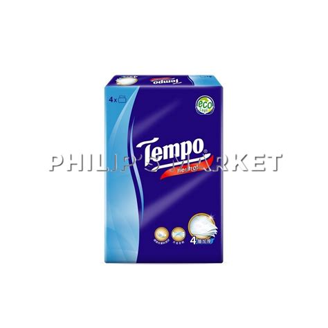 Tempo Neutral Soft Pack Tissue 4 Per Pack Shopee Singapore
