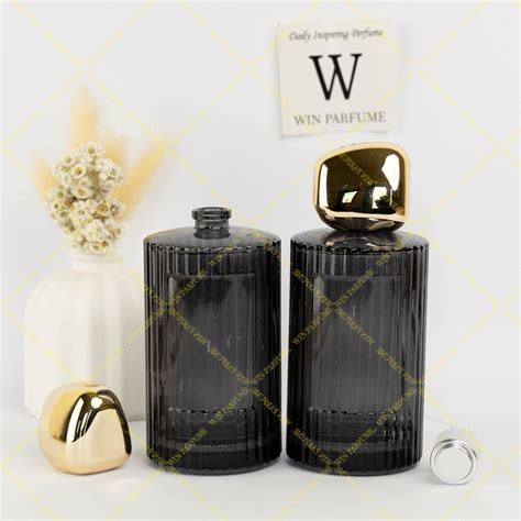 Jual Prive Collection Botol Parfume 100ml Cloe Hitam Glossy Semi Press Continous Tutup Gemstone