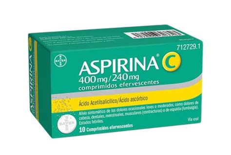 Aspirina C 400240 Mg 10 Comprimidos Efervescent Farmacia Online