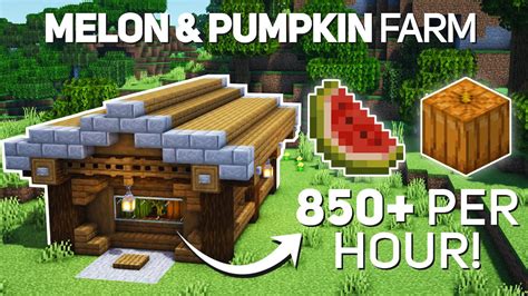 √ Minecraft Melon Farm Layout 540974 Most Efficient Minecraft Melon Farm Layout