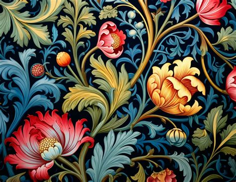 William Morris Floral Digital Paper Pack Vintage Wallpaper Printable