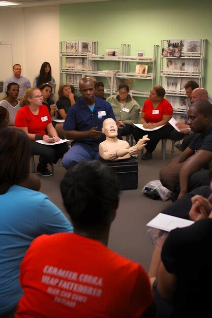 Dynamic Environment Of A Cpr Class Learning Lifesaving Techniques