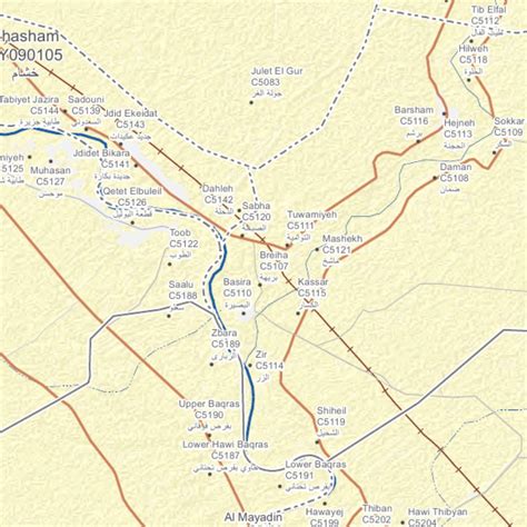 Deir Ez Zor Governorate Reference Map By Un Ocha Regional Office For
