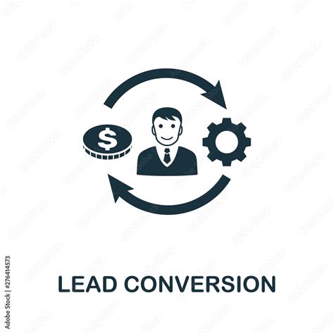Lead Conversion Vector Icon Symbol Creative Sign From Crm Icons Collection Filled Flat Lead