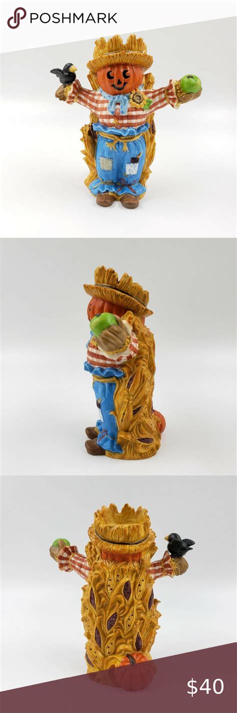 Partylite Scarecrow Reed Diffuser Holder Christmas Music Box