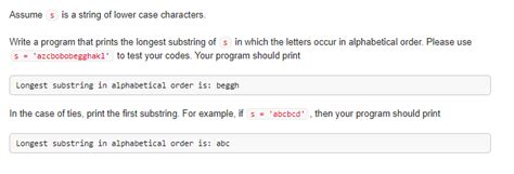 Solved Assume S Is A String Of Lower Case Characters Write