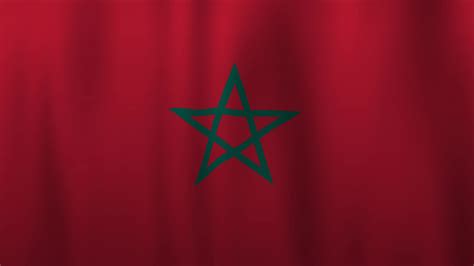 Moroccan Flag Waving Suitable For Background 26425937 Stock Video At Vecteezy