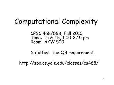 Ppt Computational Complexity Powerpoint Presentation Free Download Id9144944