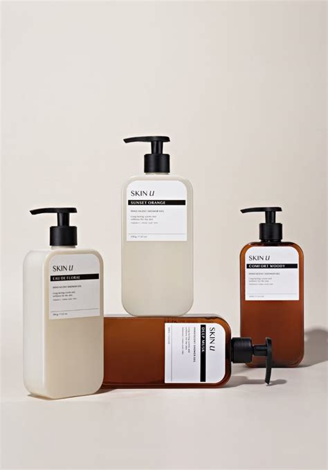 Skin U Innoscent New Scented Shower Gel Design Shampoo Packaging