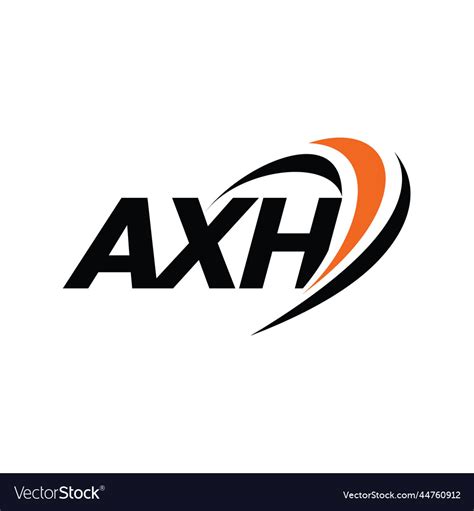 Axh Monogram Logo Royalty Free Vector Image Vectorstock
