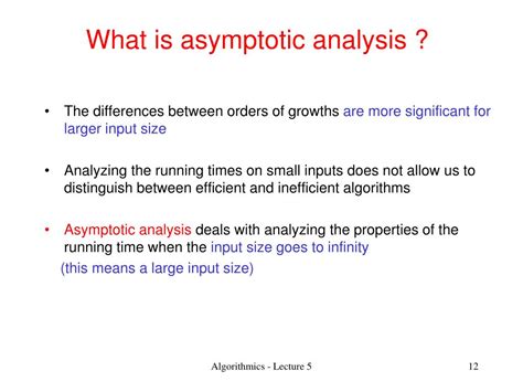 ppt lecture 5 analysis of algorithms efficiency ii powerpoint