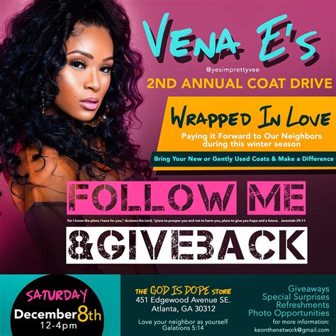 Meet Wild N Outs Vena E For A Coat Drive 12818 12noon Hot 1079