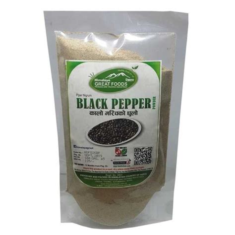 Himalaya Great Foods Black Pepper Kalo Marich Ko Dhulo 100gm Np