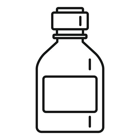 Liquid Medicine Bottle With Label