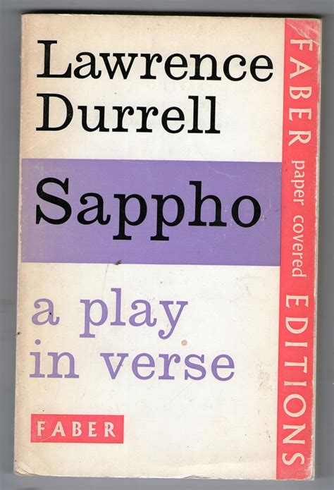 Sappho A Play In Verse Lawrence Durrell Books