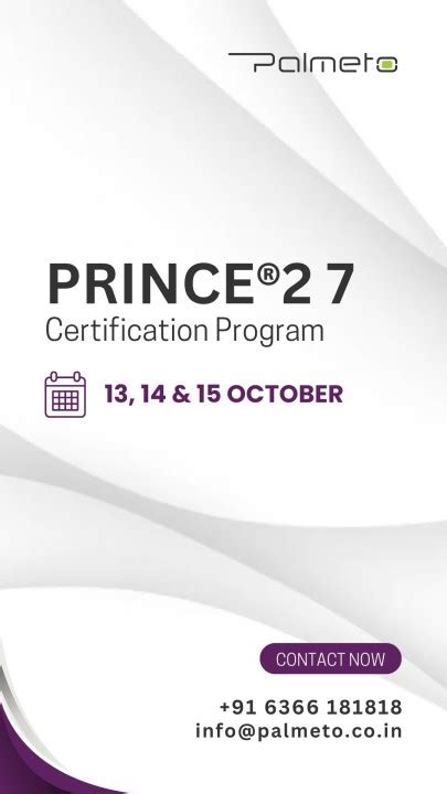 Palmeto Solutions On Linkedin Prince2 Certification Projectmanagement Professionaldevelopment…